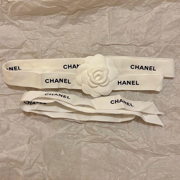CHANEL | Accessories | Chanel Gift Ribbons And Camellia | Poshmark